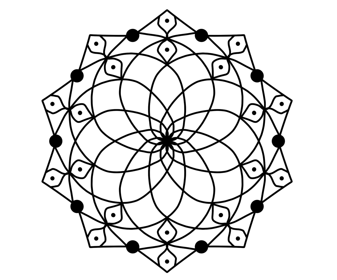 Intermediate Mandala Coloring Pages – To Simply Inspire