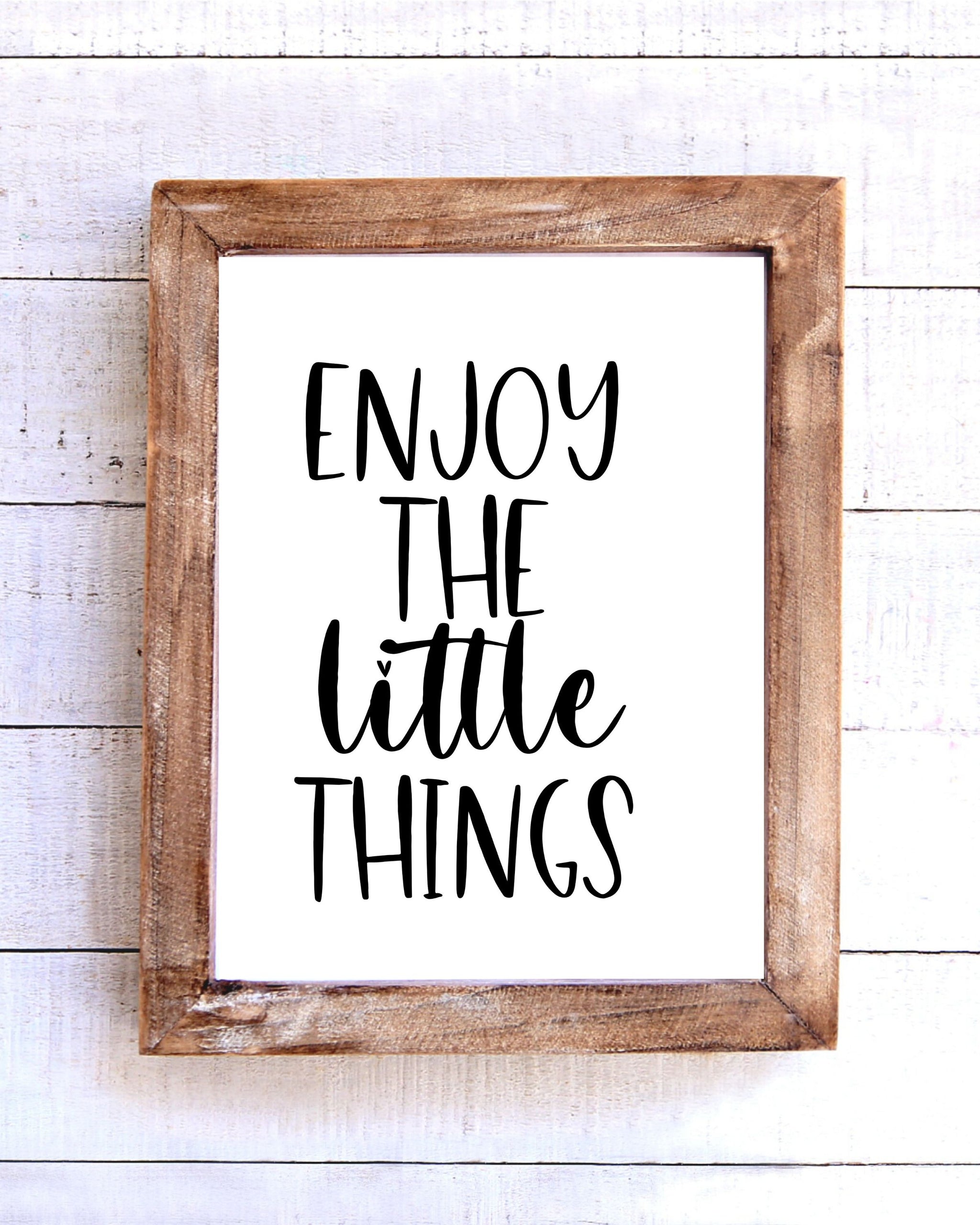 "Enjoy the Little Things" Printable Wall Art – To Simply Inspire