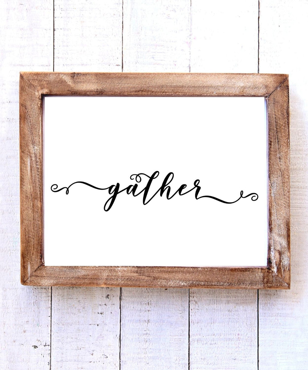 "gather" Printable Wall Art – To Simply Inspire